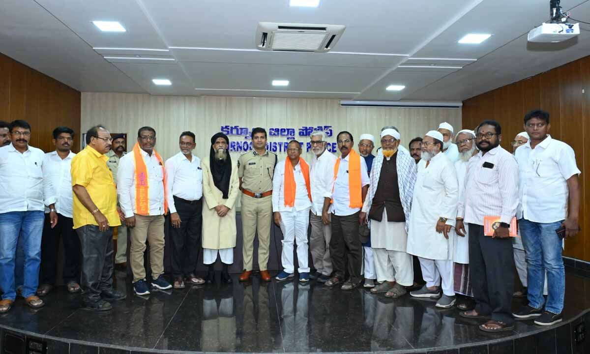 Peace committee meeting held in Kurnool ahead of Bakrid: SP Vikrant ...