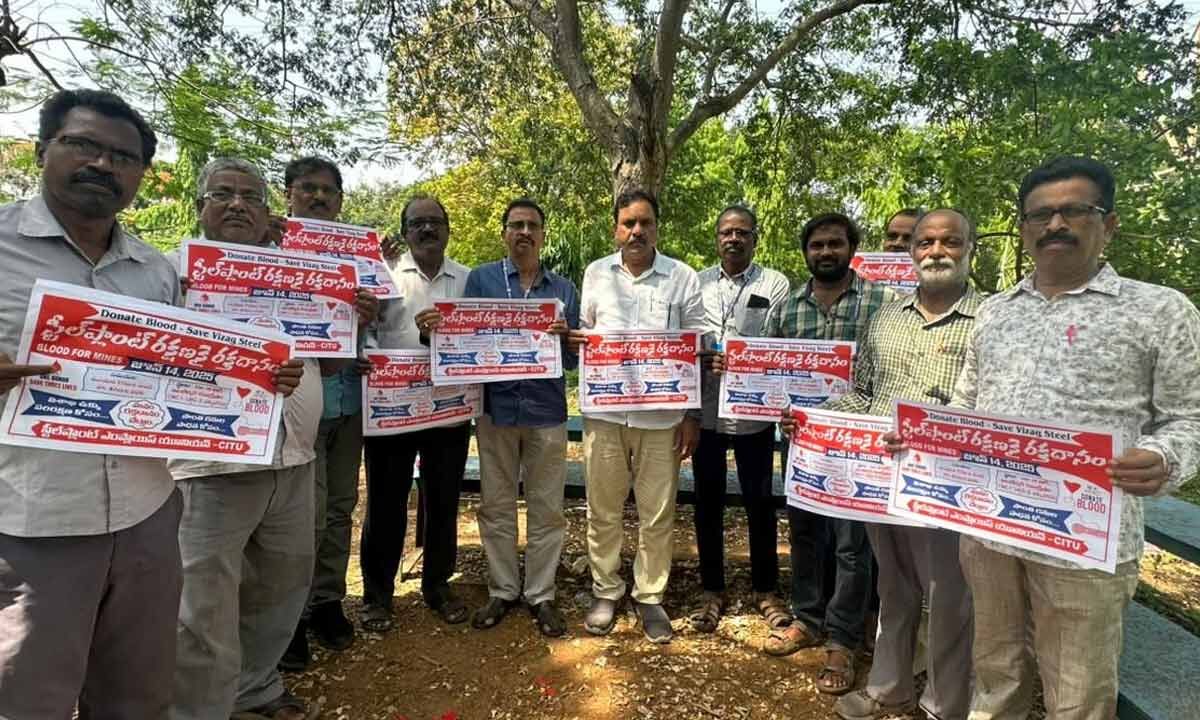 Ukku agitators to donate blood to save VSP from privatisation