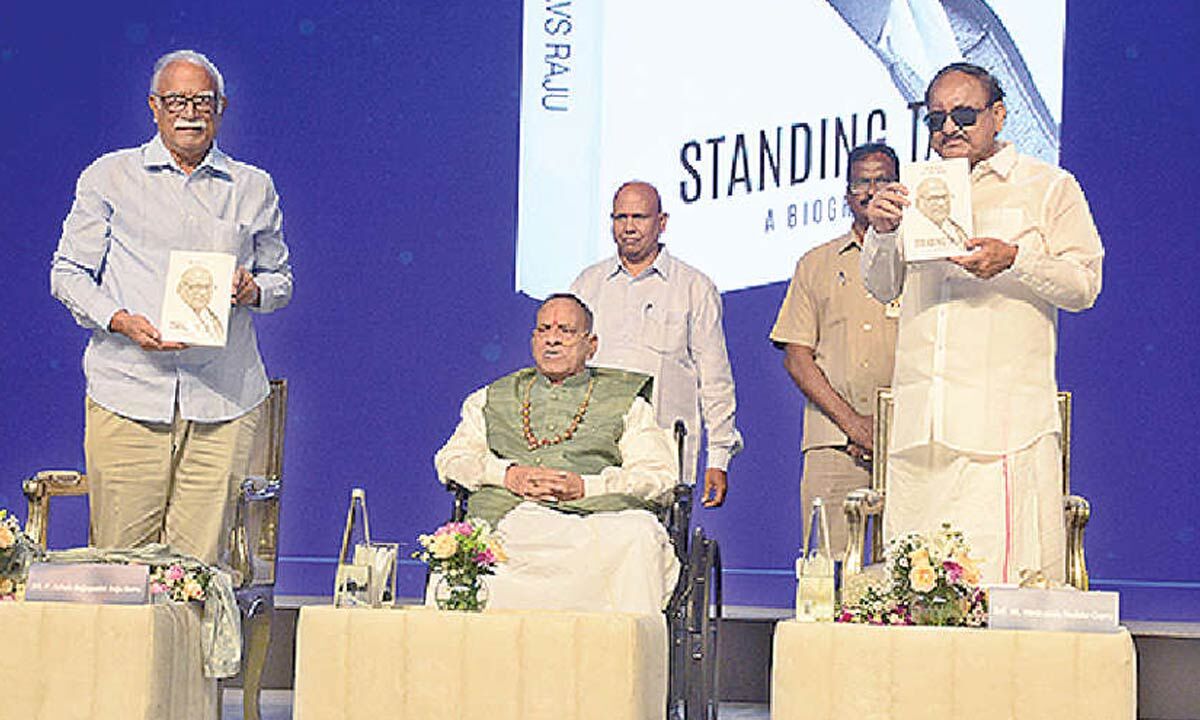 Venkaiah Naidu launches biography of Dr AVS Raju