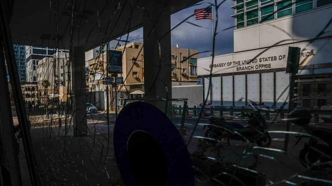 Iranian missiles hit US Embassy in Israel