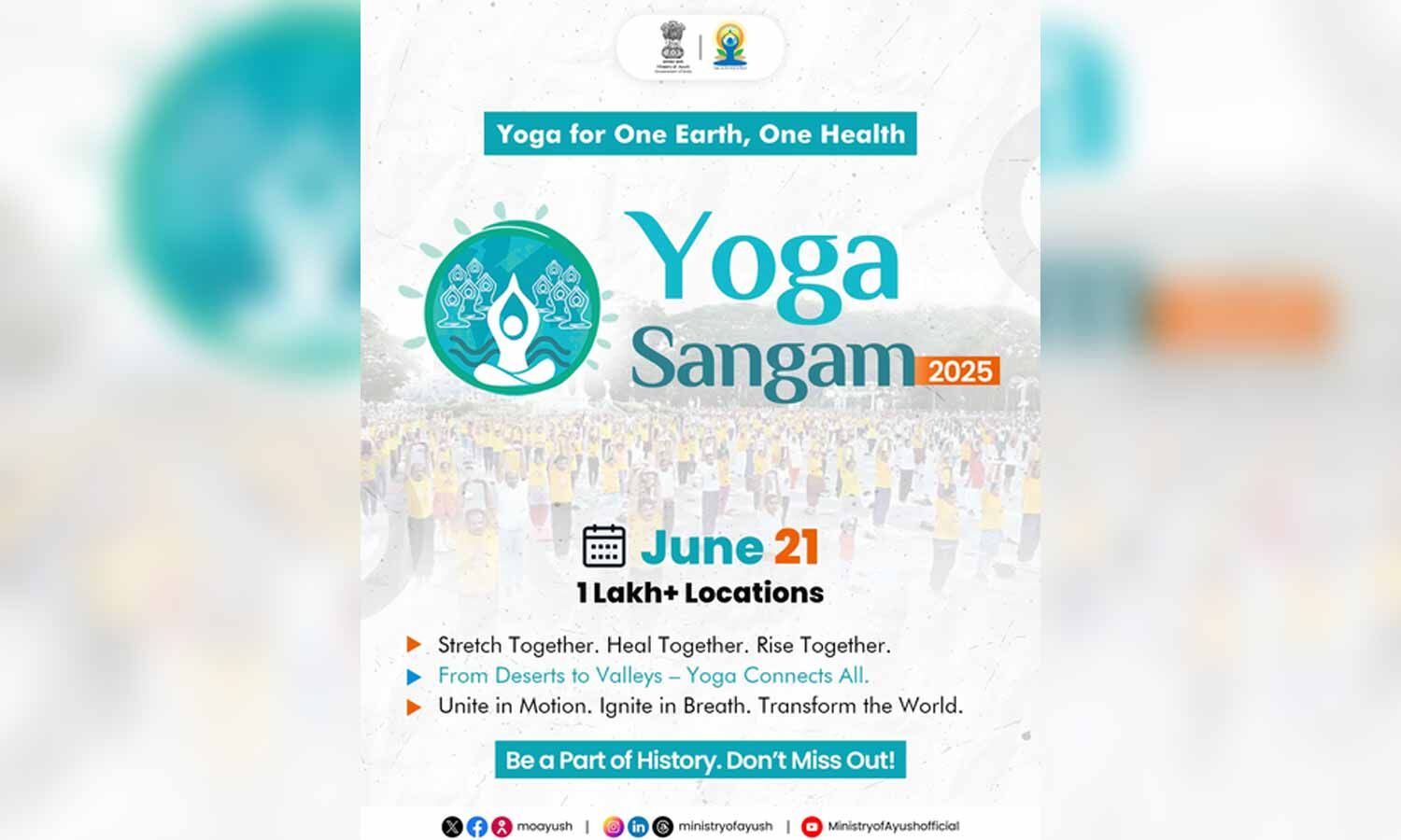 IDY-2025: Yoga Sangam portal crosses 4 lakh registrations, says Ayush Ministry