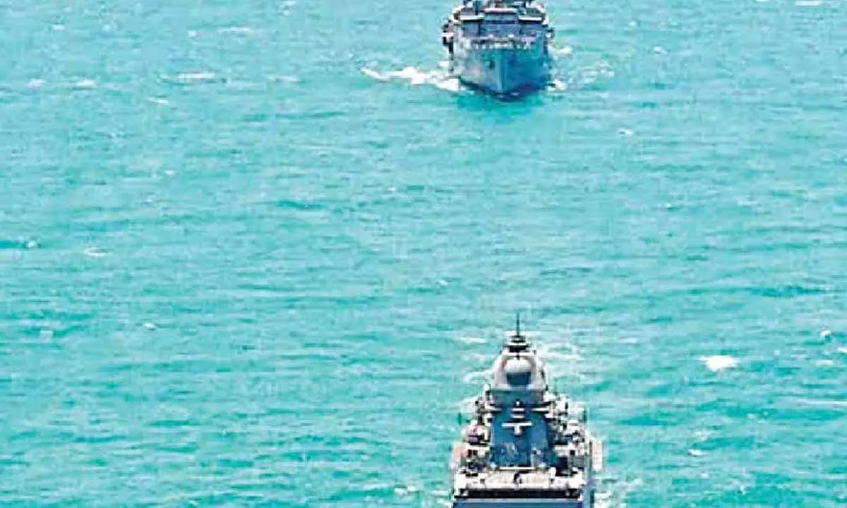 INS Nilgiri joins ENC, makes city of destiny her home port