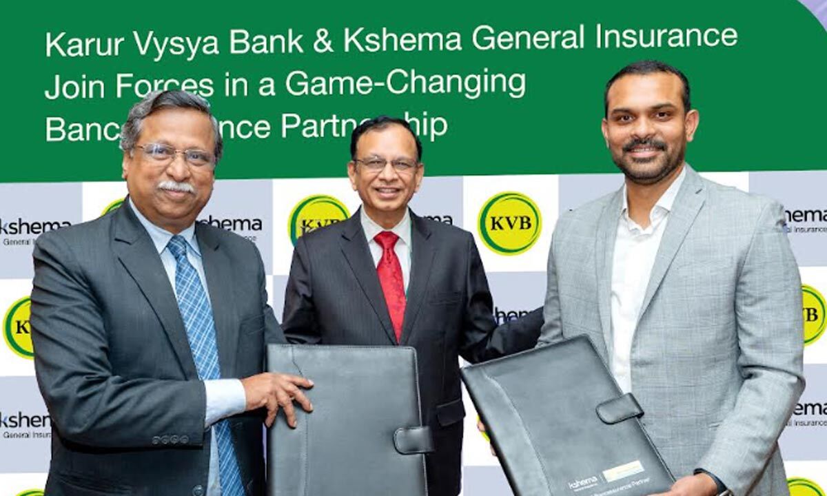 Karur Vysya Bank and Kshema General Insurance announces game-changing ...