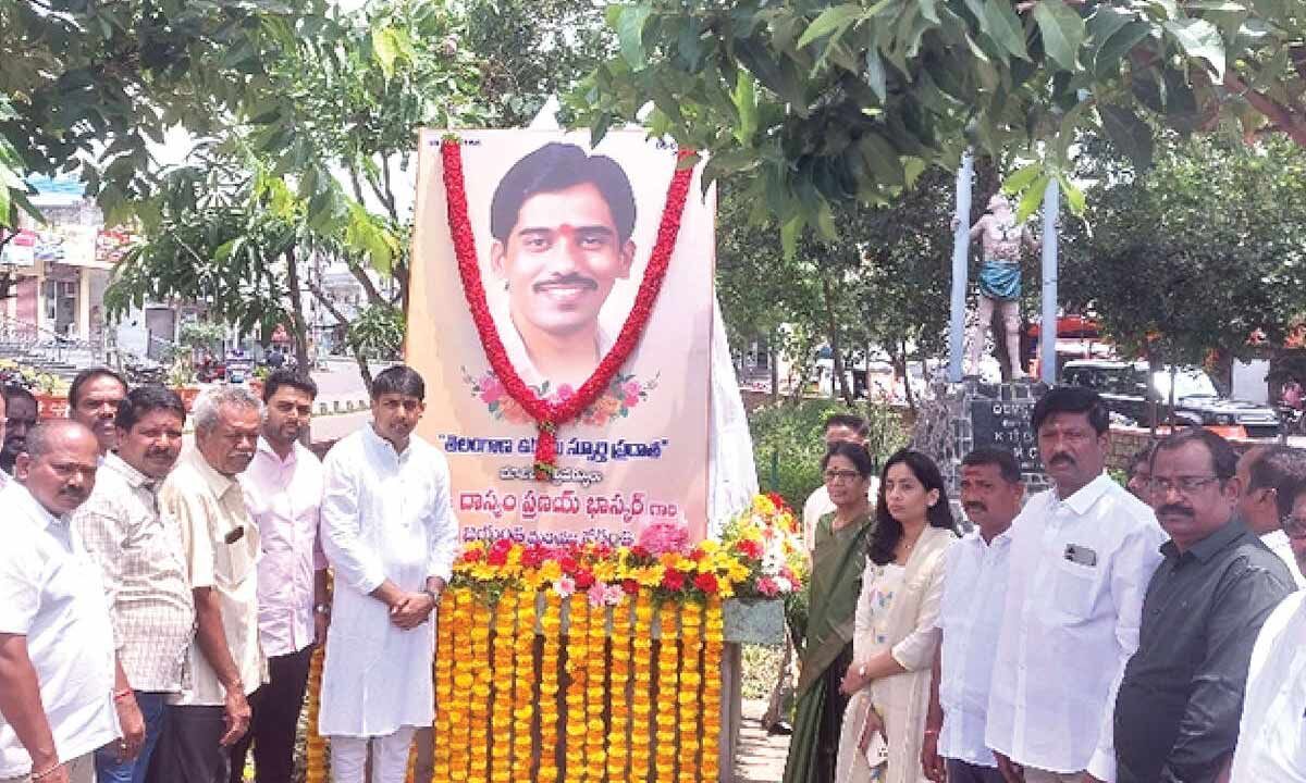 Tributes paid to Dasyam Pranay Bhaskar