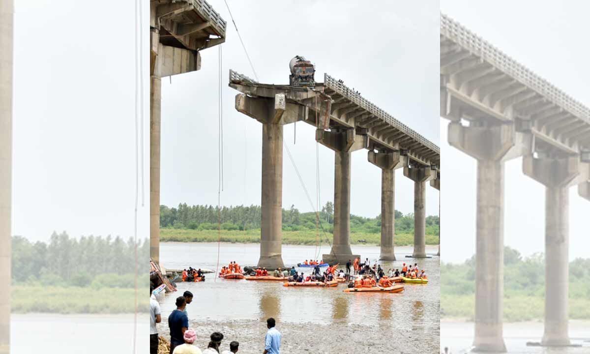 Tapi River bridge near Kamrej closed for month as NHAI begins repairs ...
