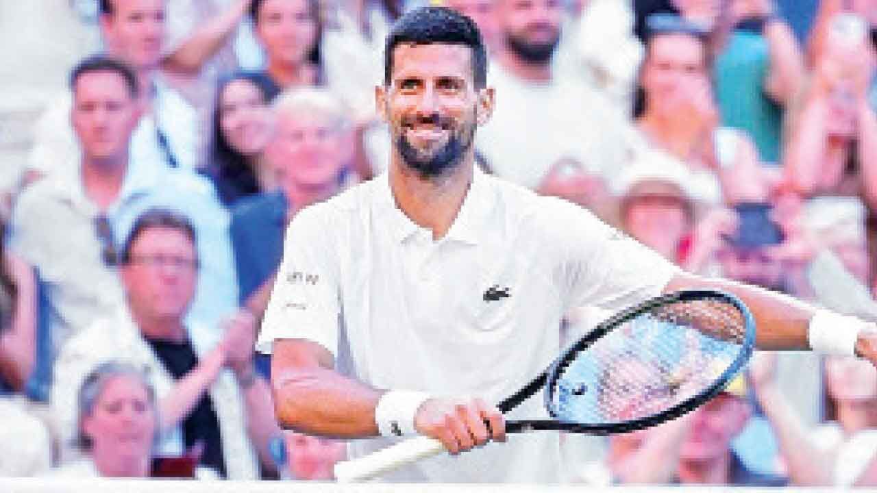 Novak reaches a record 14th Wimbledon semifinal
