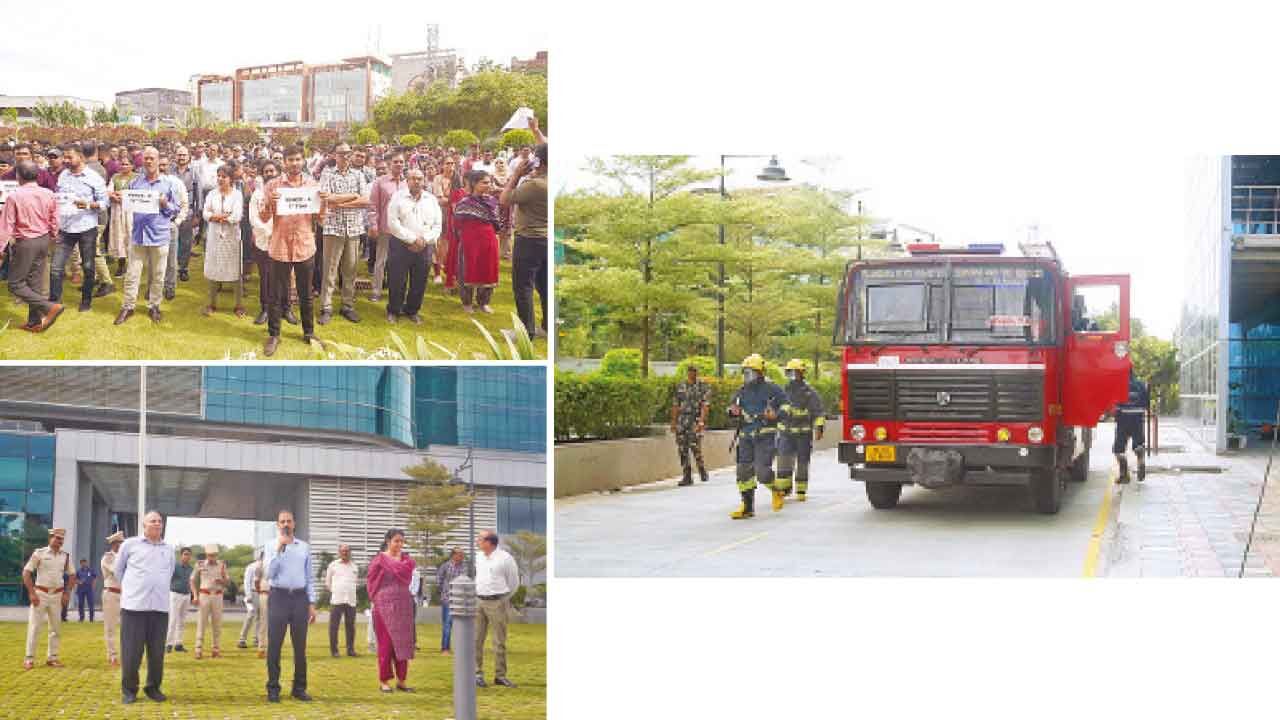 Fire mock drill conducted at TGICCC towers to test emergency preparedness