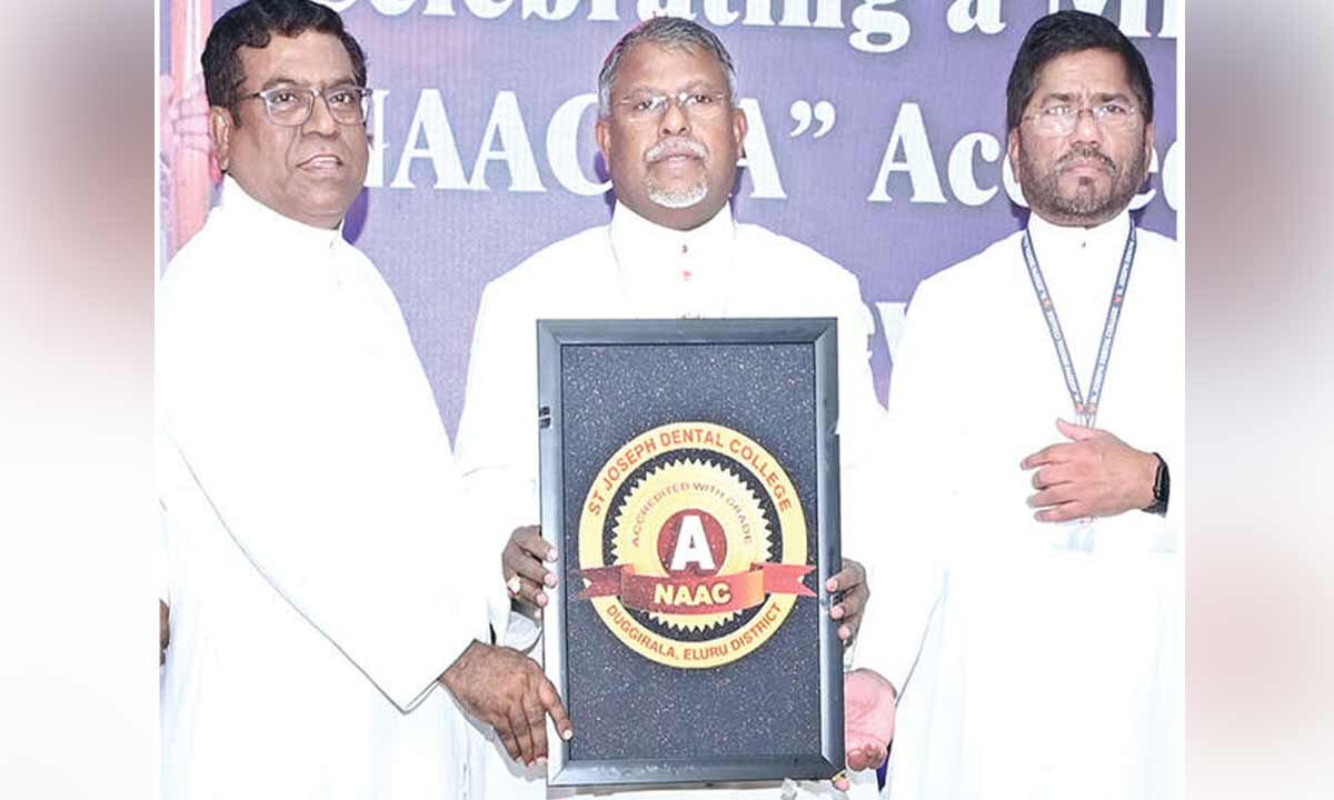 NAAC ‘A’ for St Joseph Dental College