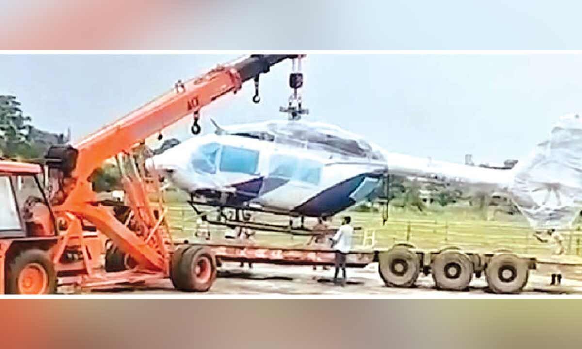 CM’s defunct copter starts journey to Mumbai