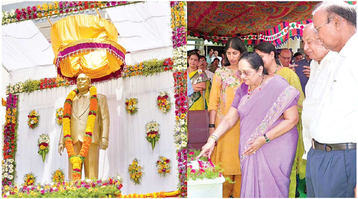 Statue of Dr Velagapudi Lakshman Dutt unveiled