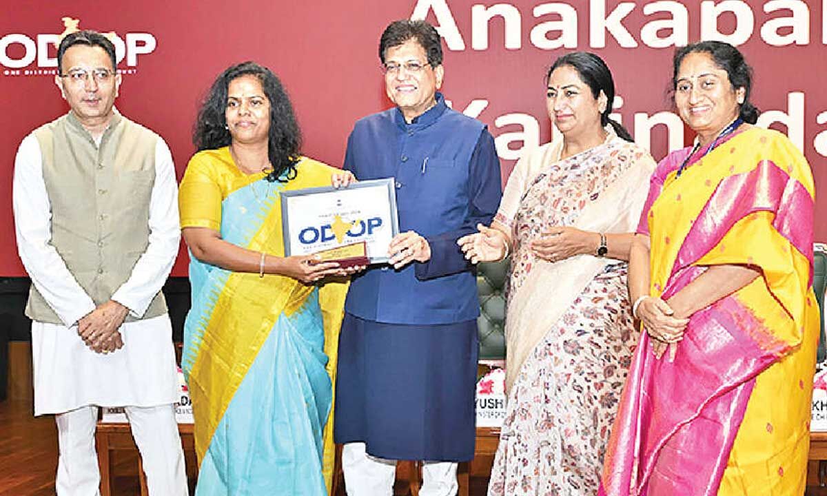 Collector receives ODOP award for Etikoppaka toys