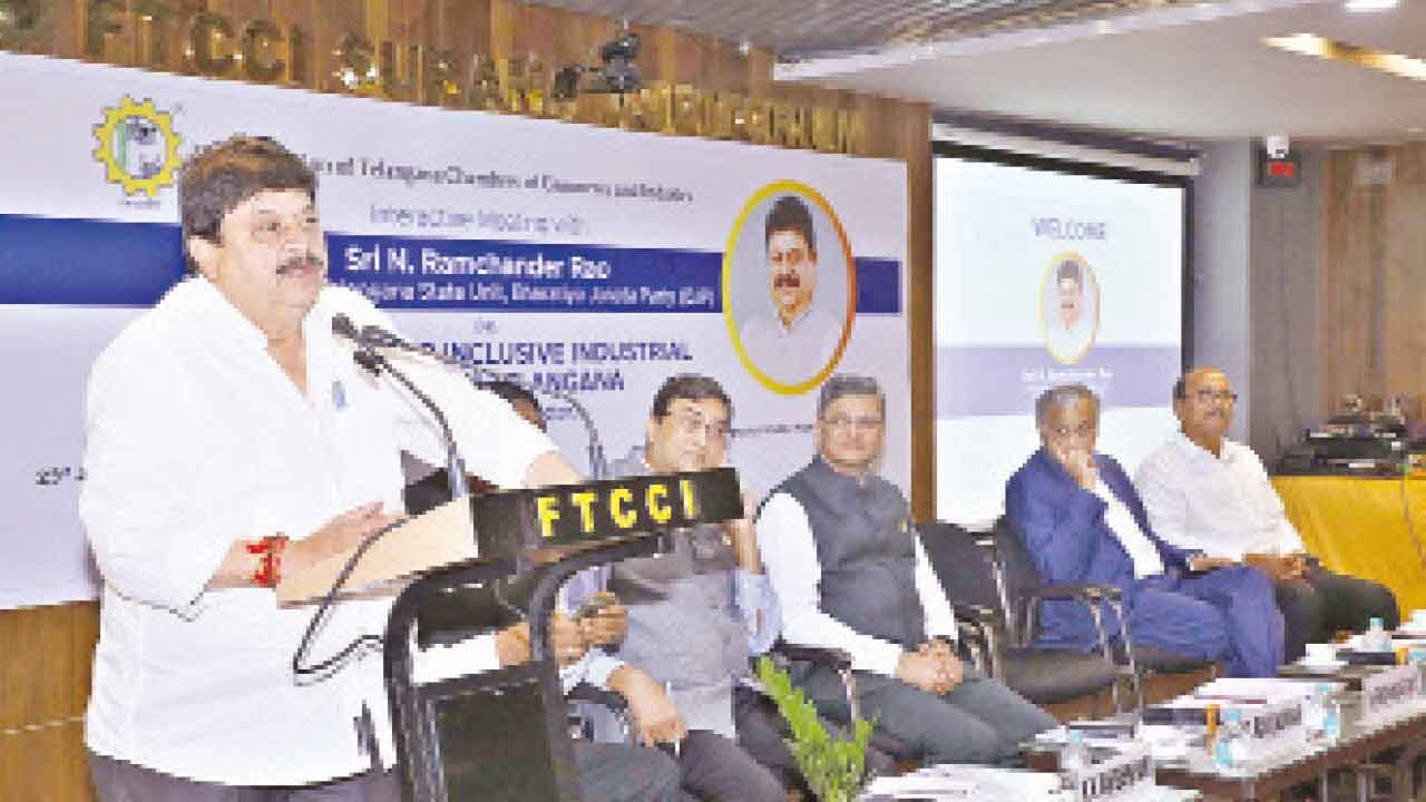 Ramchander Rao outlines vision for inclusive devpt in Telangana