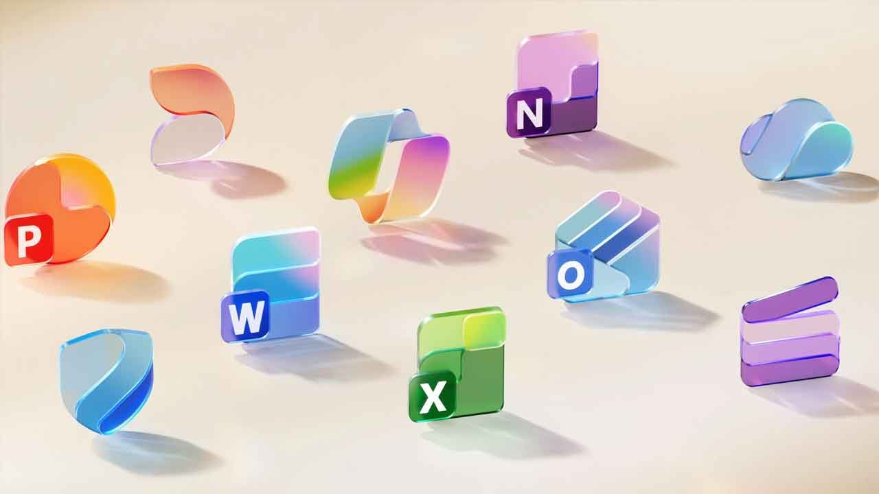 Microsoft Revamps Office Icons with Curvier, More Colourful Designs