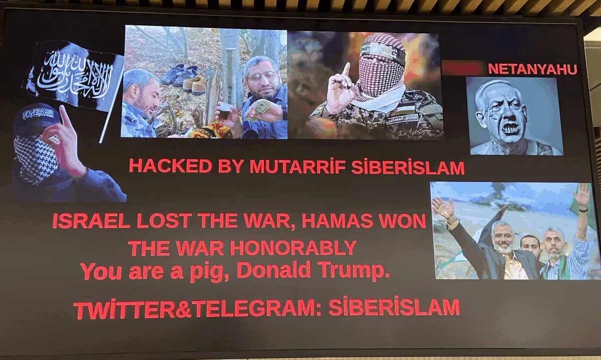 Pro-Hamas Messages And Anti-Trump Slurs Flash On Screens After Cyberattack Hits Airports In ...