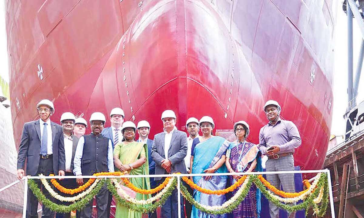 DCIL scripts history with launch of 12,000 m3 Beagle series dredger