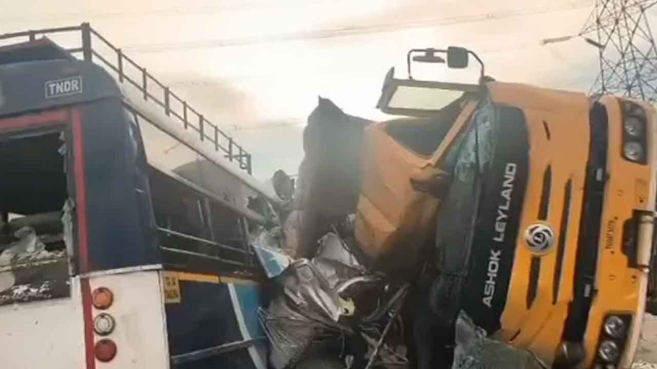 Modi, Revanth express grief over Chevella truck-RTC bus smash