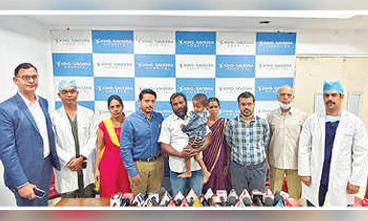 KIMS Saveera doctors save the life of a 3-year-old boy