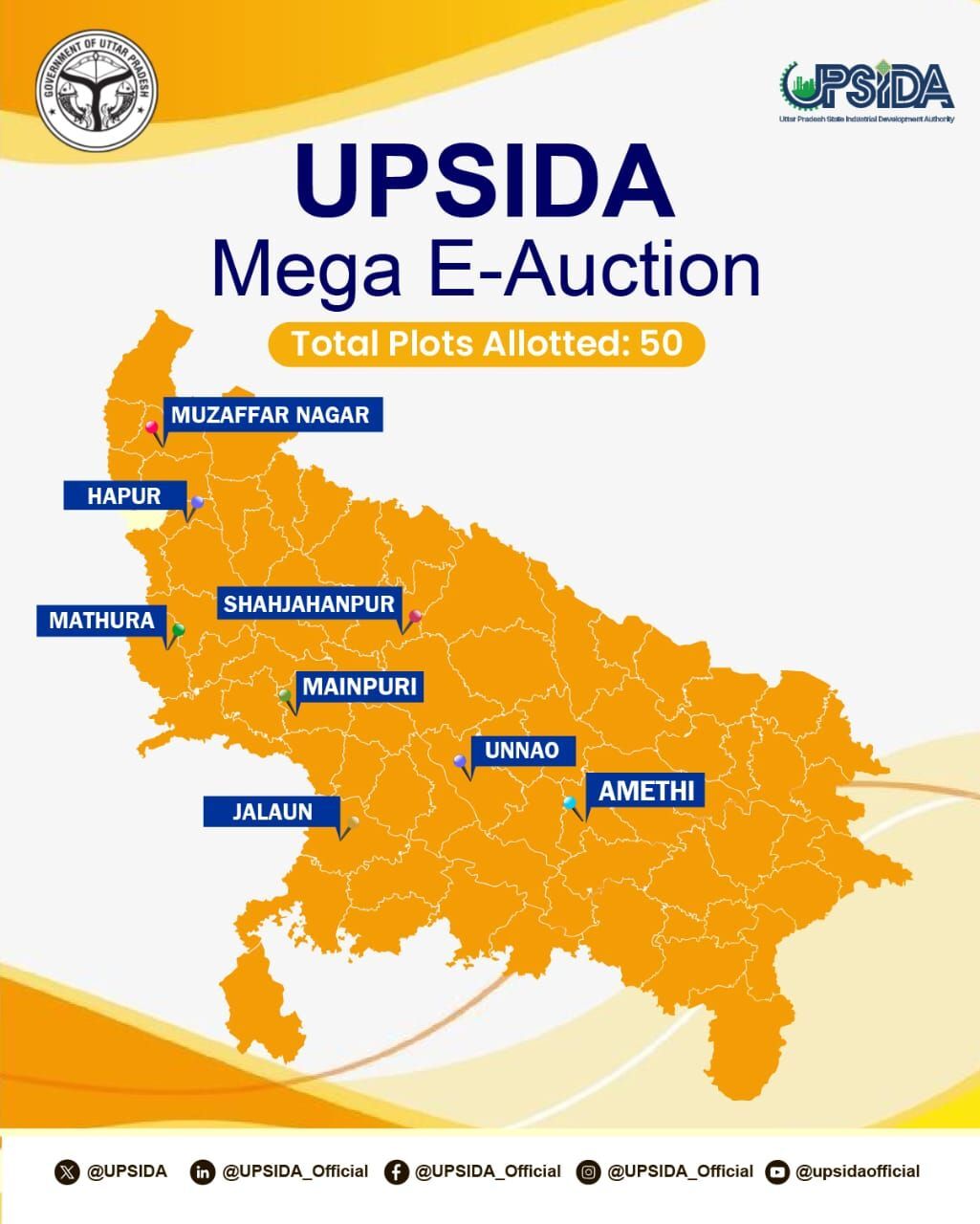 Growing Investor Confidence in Uttar Pradesh – UPSIDA’s Mega E-Auction Boosts Industrial Growth ...