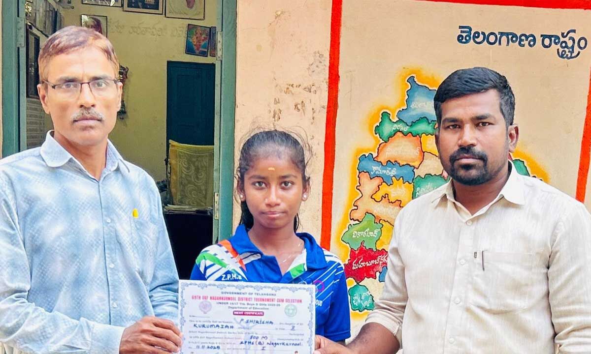 Sirisha Selected for State-Level Athletics Competitions
