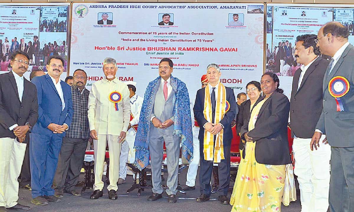 AP State Bar Federation felicitates CJI, CM, HC Chief Justice