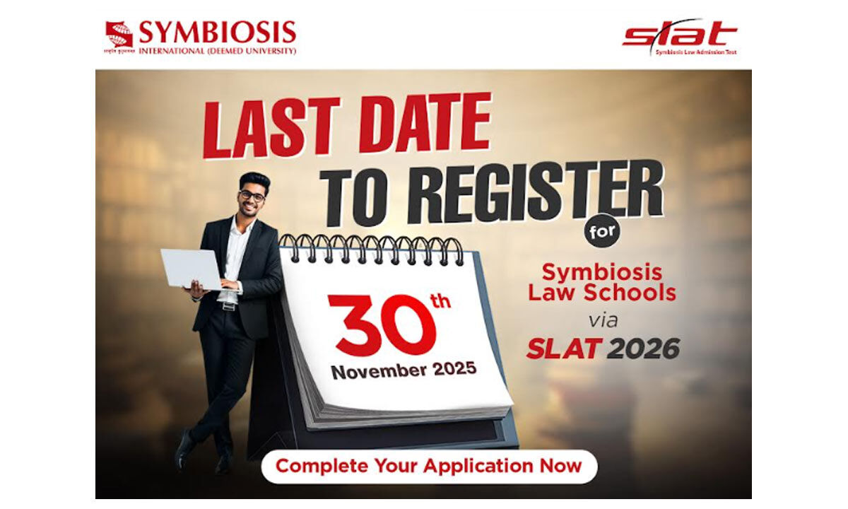 Last Chance: SLAT 2026 Applications Closes on November 30 — Apply Now for Admission to Symbiosis ...