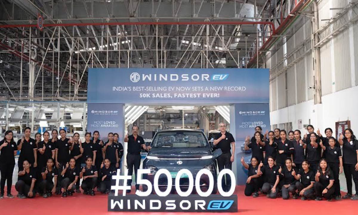 JSW MG Motor India sells 50,000 units of MG Windsor in under 400 days