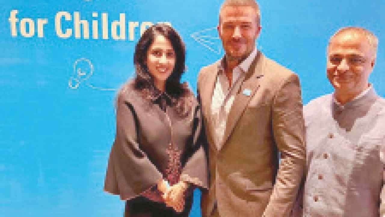 UNICEF hosts leaders’ meet during Beckham’s India visit
