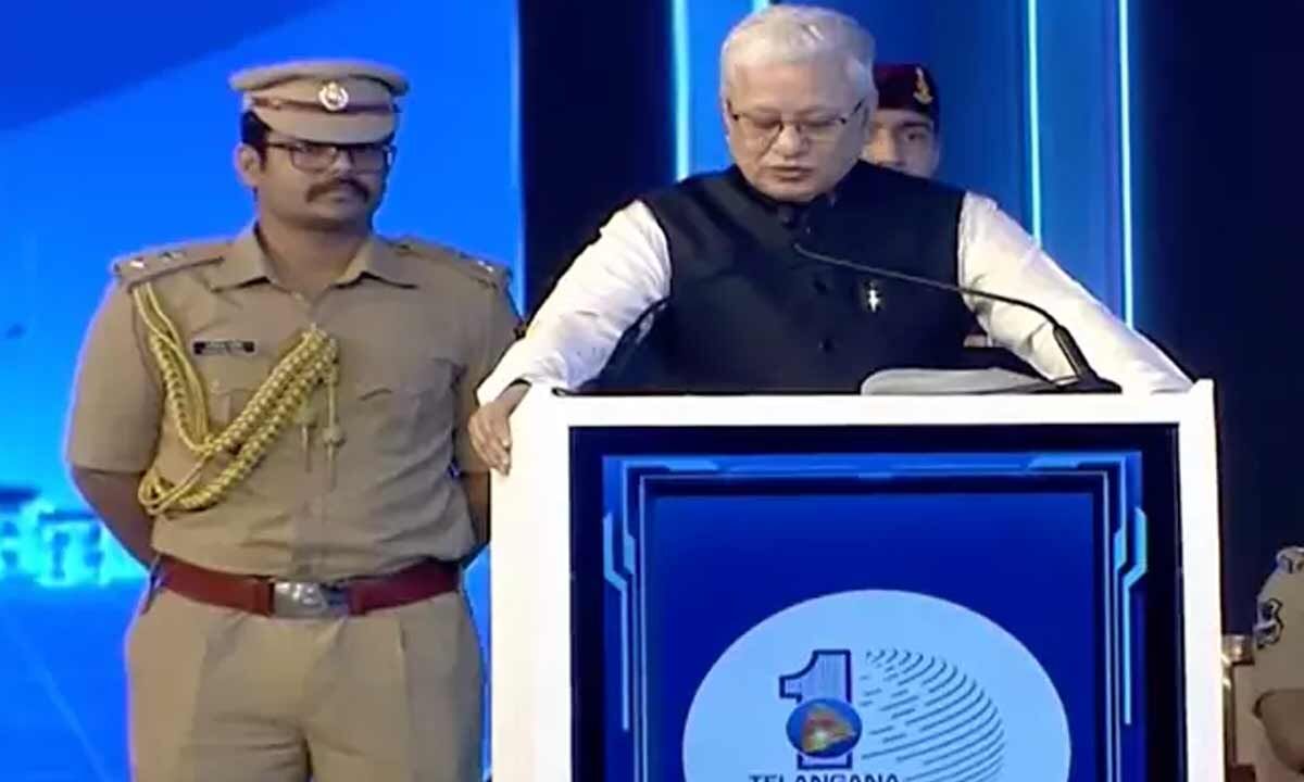 Telangana Rising Global Summit: State aims for $3T economy, says Governor Jishnu Dev Varma