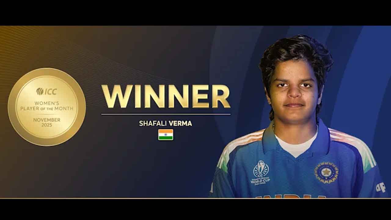 Shafali Verma named Player of the Month for her Women's World Cup final ...