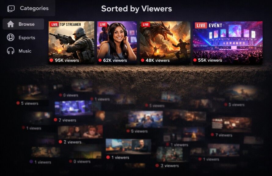 How Twitch Categories Work and Why Small Streamers Get No Viewers