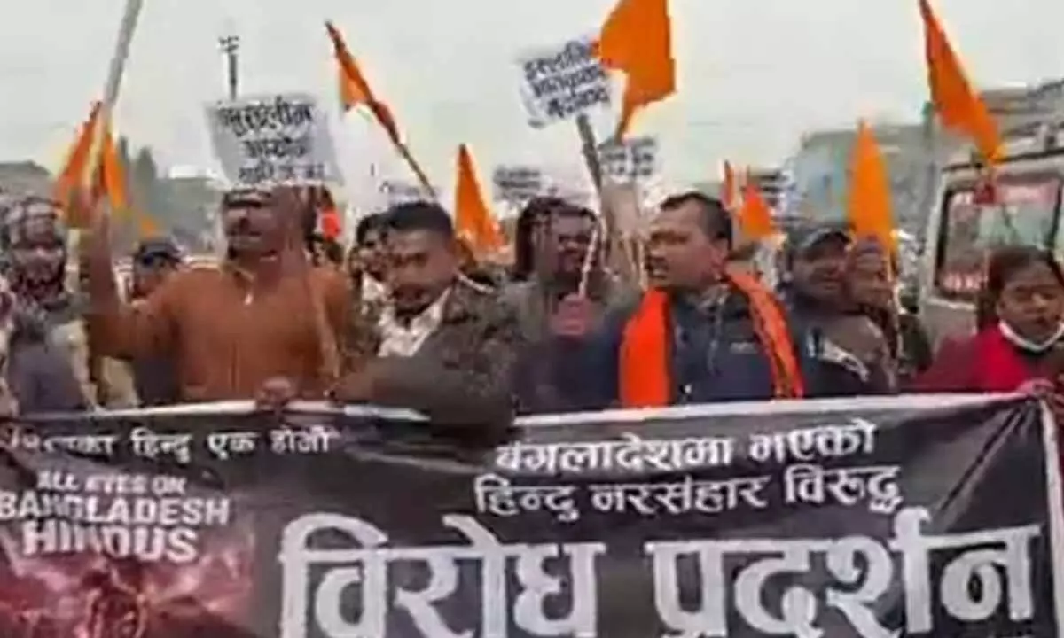 Protests held across Nepal against killing of Hindus in Bangladesh