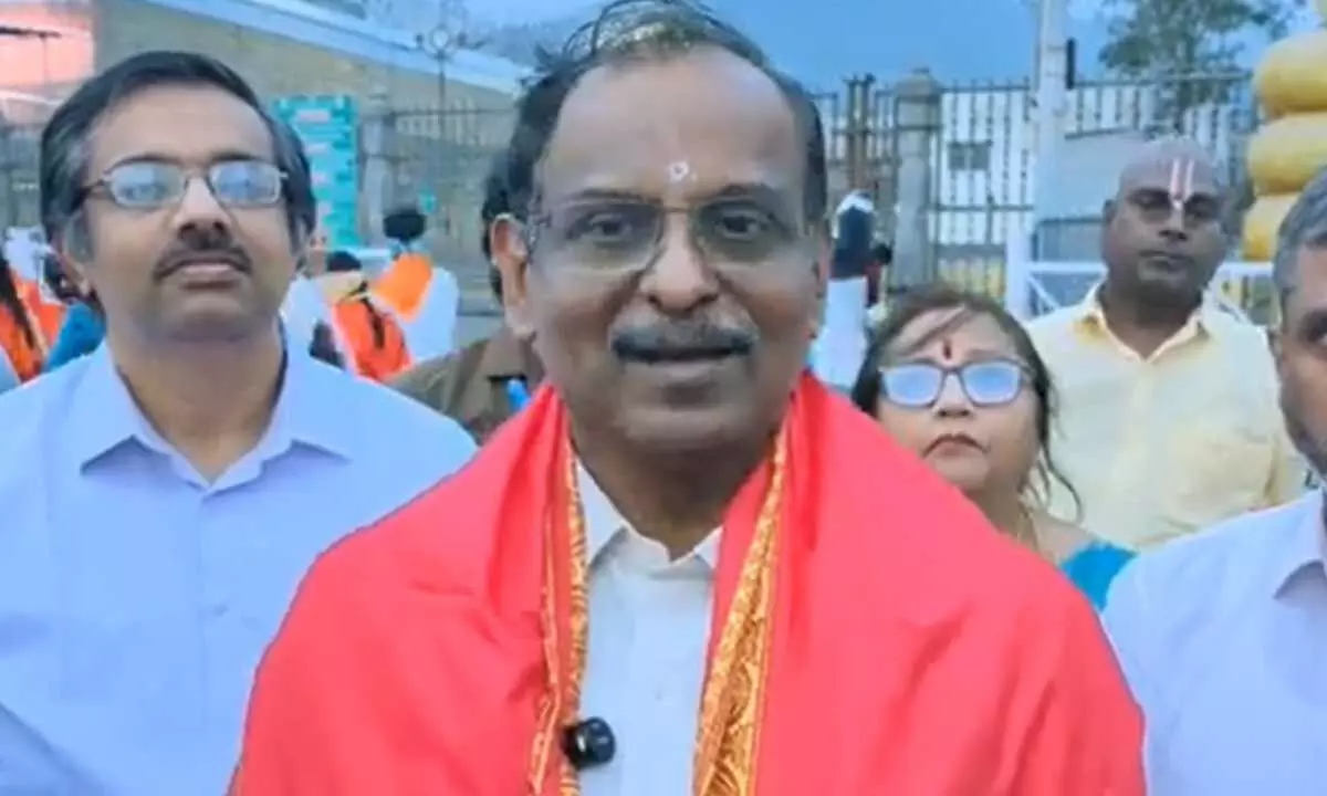 ISRO team offers prayers at Tirumala ahead of PSLV-C62 launch