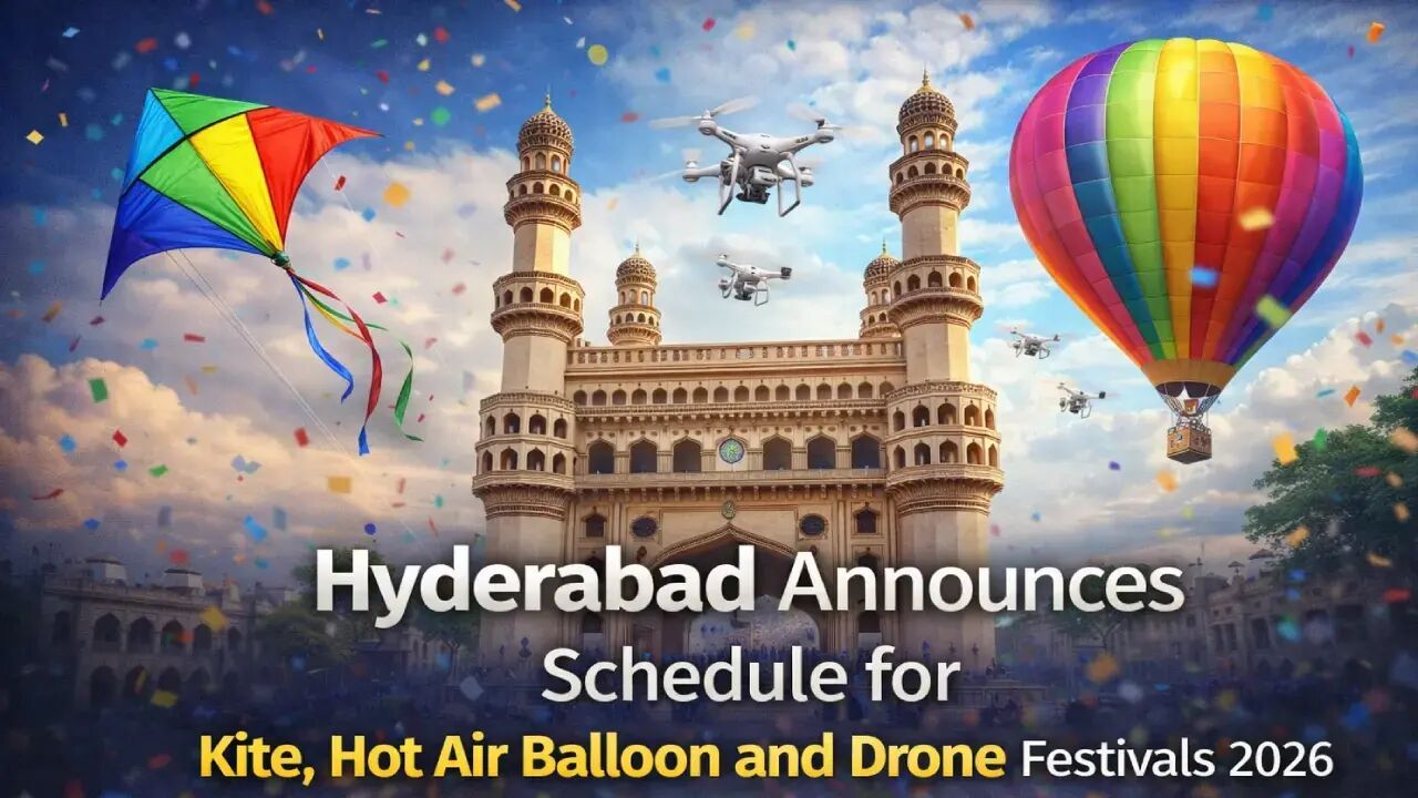 Hyderabad Announces Schedule for Kite, Hot Air Balloon and Drone ...