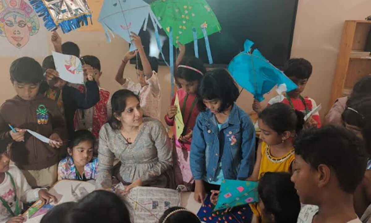 School students create recycled kites to celebrate a sustainable Makar ...