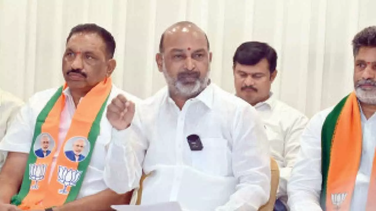 Bandi Sanjay questions Congress’s opposition to welfare measures