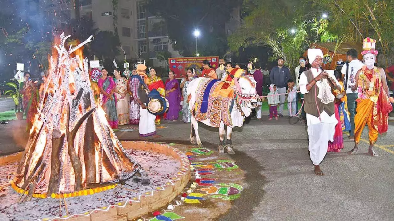Bhogi celebrations pervade Malaysian Township in city