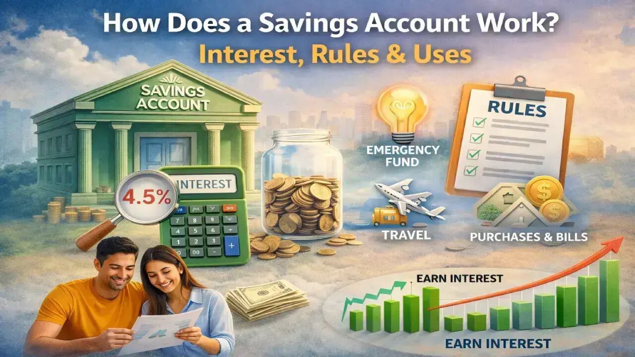 How Does a Savings Account Work? Interest, Rules & Uses