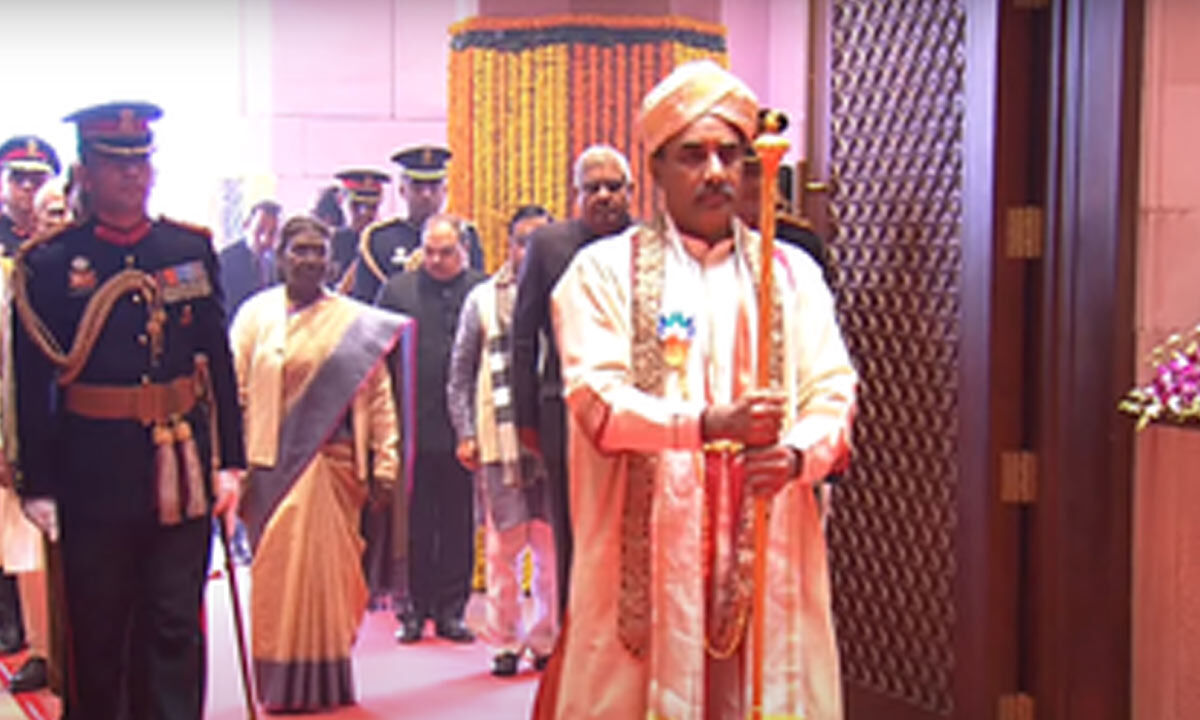 An iconic symbol that led the ceremonial welcome accorded to President ...