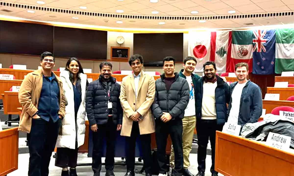 Telangana CM Revanth Reddy visits Harvard Business school in US