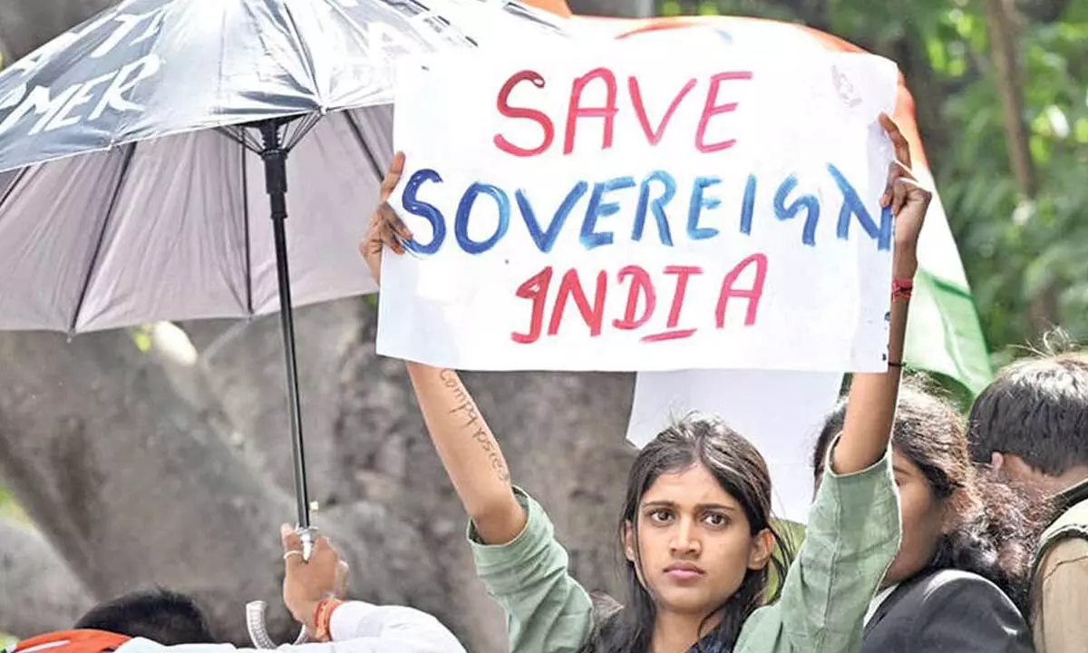 Youth Congress stages 'Sansad Gherao' protest