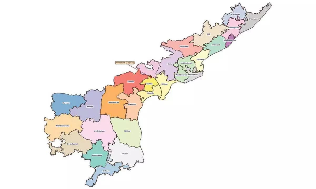 AP’s new map marks Amaravati as capital