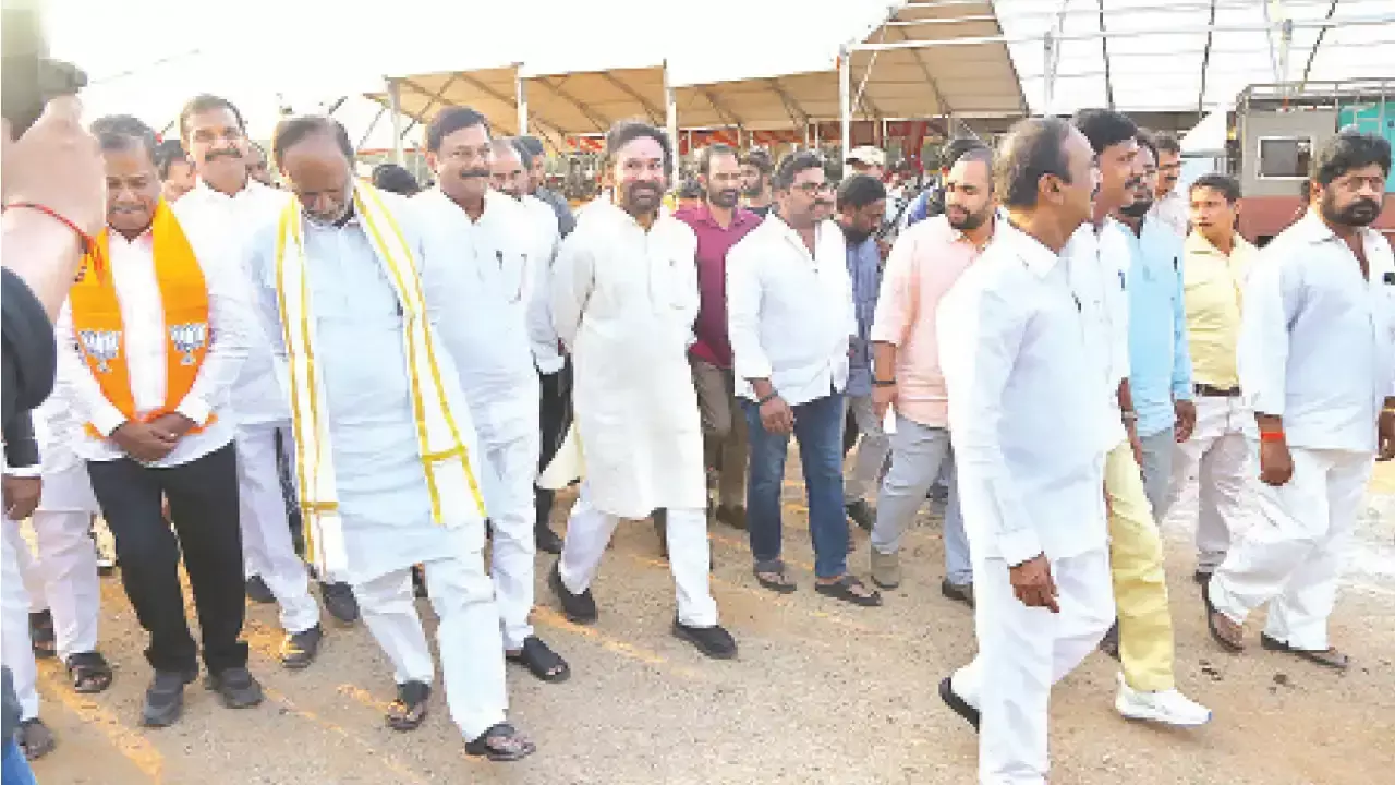 Kishan Reddy reviews arrangements for PM visit