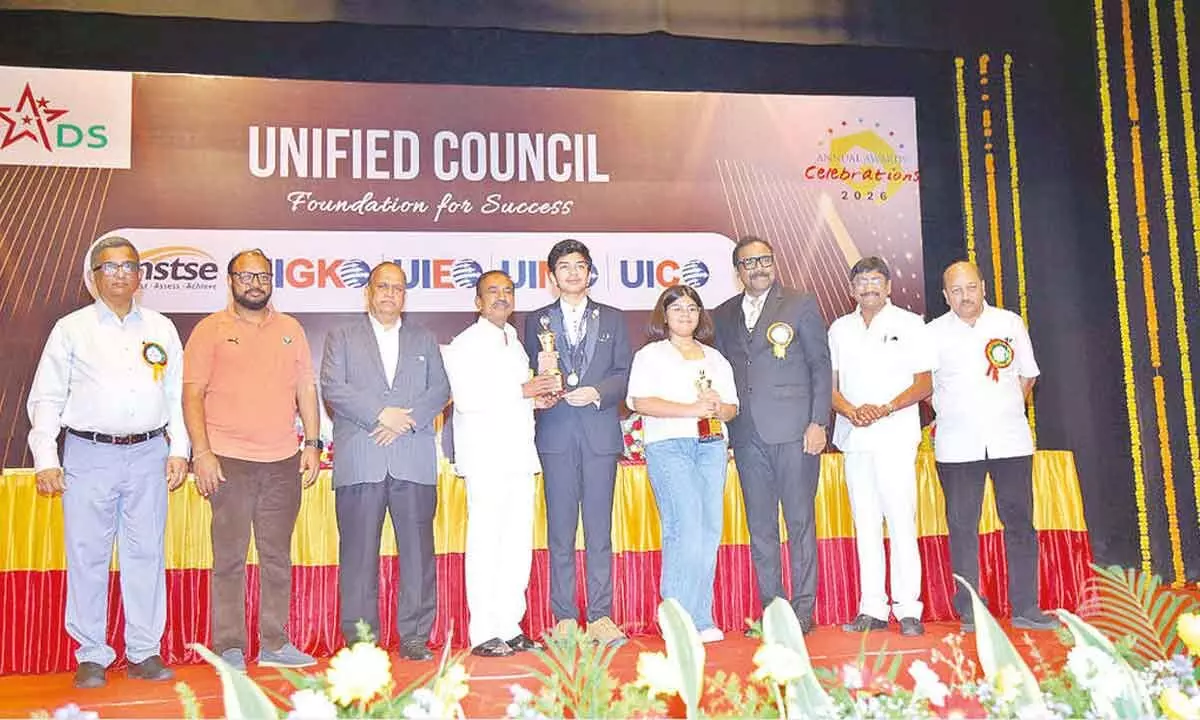 Etela Rajender Honours Olympiad Toppers