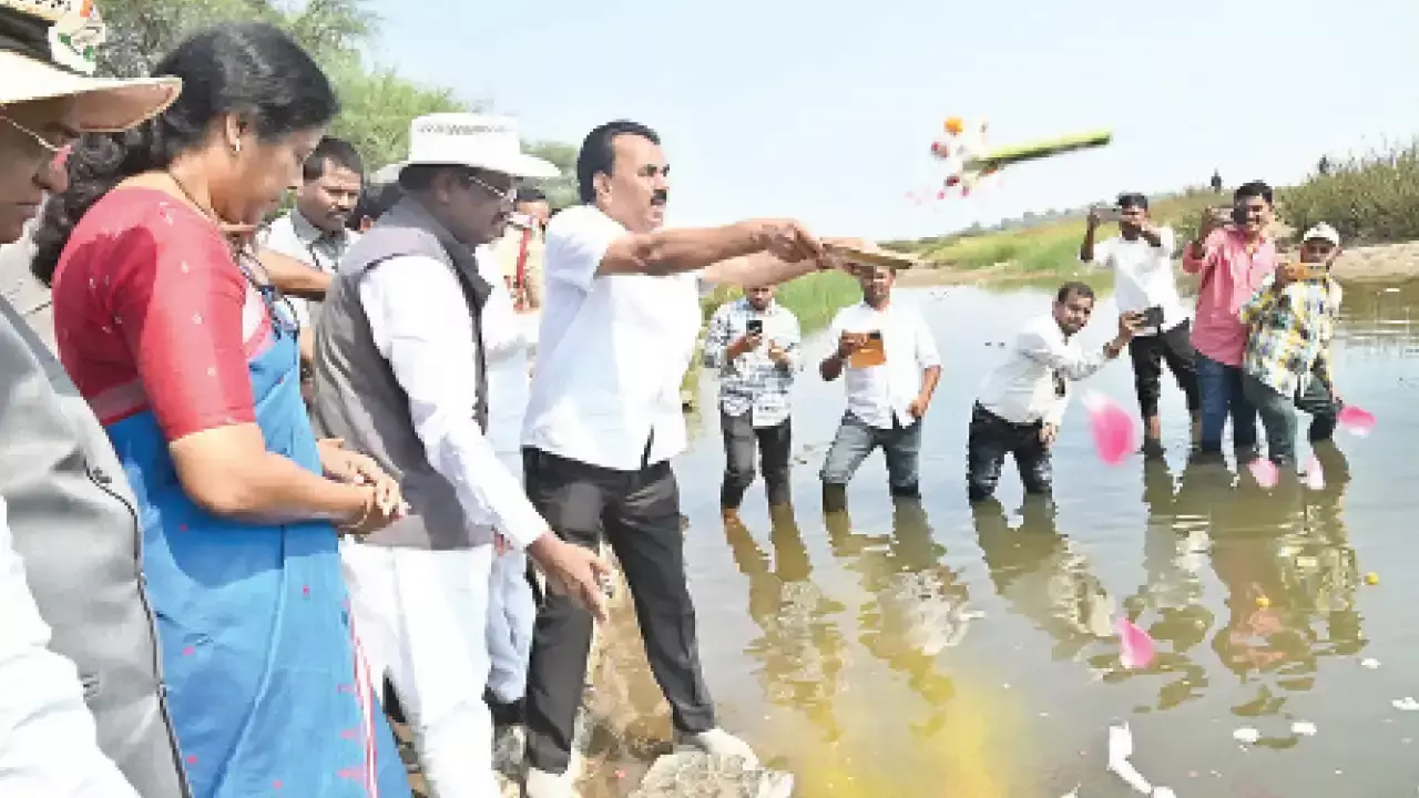 Ministers inspect Pranahita barrage site