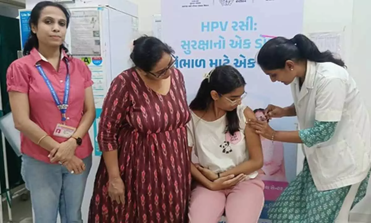 Ahmedabad achieves 65 pc target in free HPV vaccination drive for ...