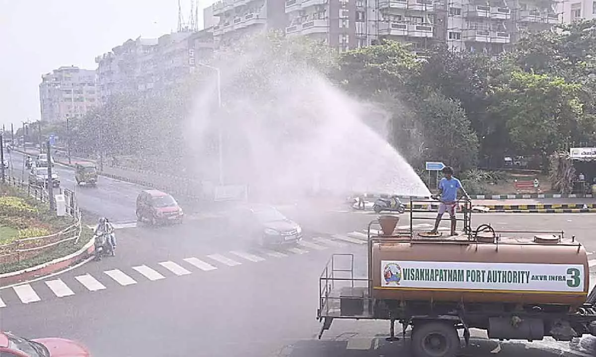 VPA deploys water fogging vehicle to mitigate heat wave conditions