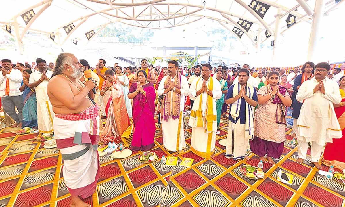 ‘Swathi homam’ performed at Simhachalam TEMPLE