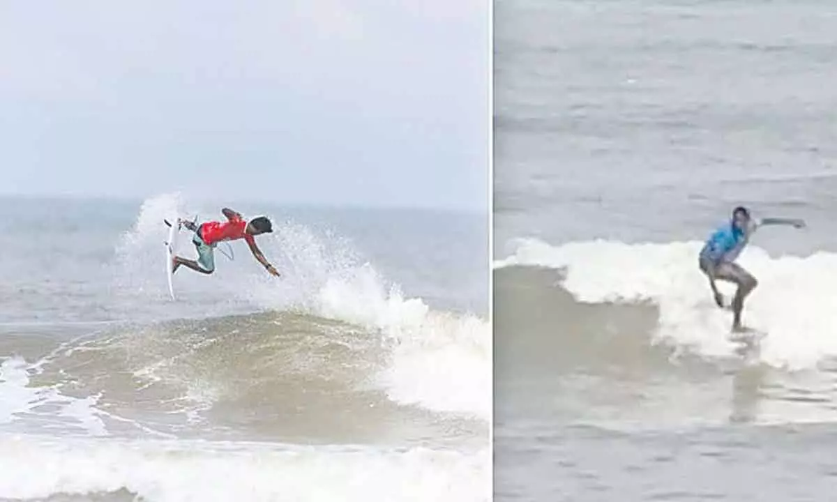 Mangaluru beach hosts thrilling waves at 7th Indian open of surfing