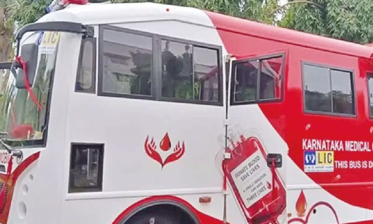 KMCRI receives mobile blood collection bus