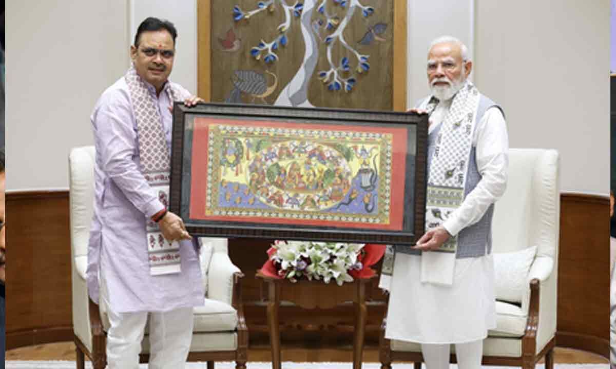 Rajasthan CM Sharma meets PM Modi, discusses development